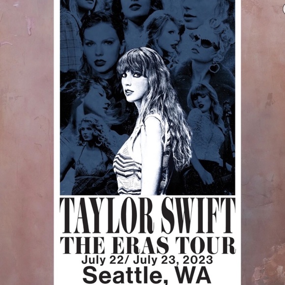 Taylor Swift | Accessories | Taylor Swift Eras Tour Seattle Poster ...